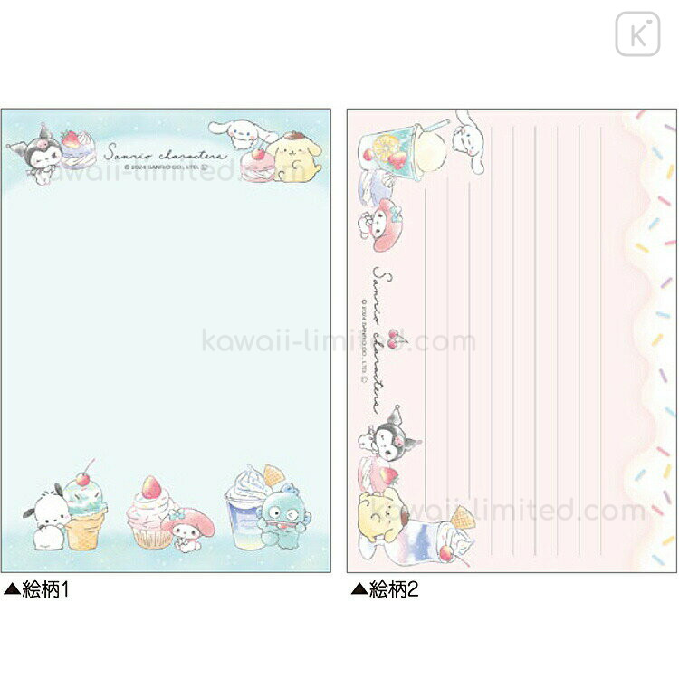 Japan Sanrio A6 Notepad - Characters : Dessert | Kawaii Limited