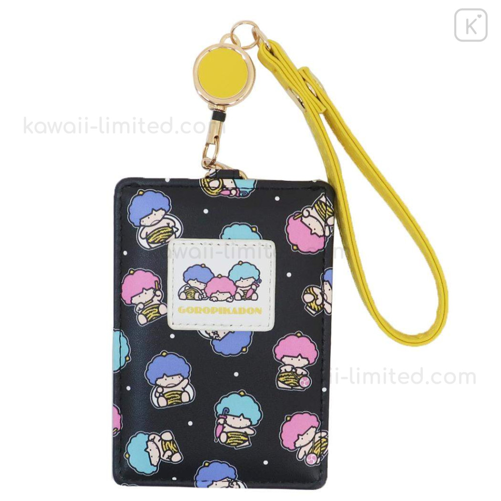 Japan Sanrio Pass Case Card Holder with Reel - Goropikadon | Kawaii Limited