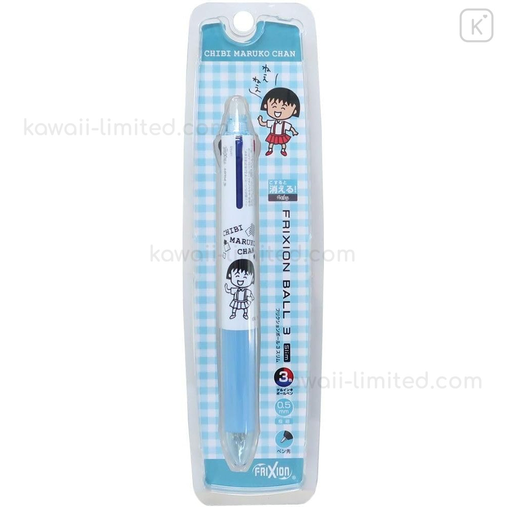 Japan Chibi Maruko Chan FriXion Ball 3 Slim Color Multi Erasable Gel ...