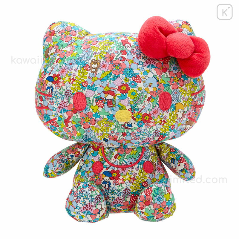 Japan Sanrio Liberty Fabrics Plush Toy Hello Kitty Colorful