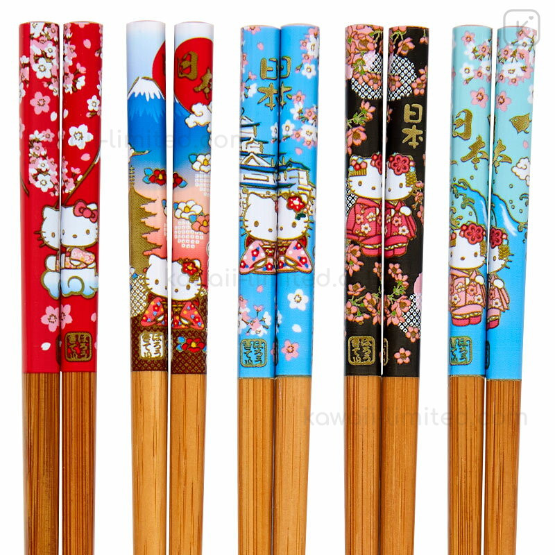 Japan Sanrio Chopsticks 5 Set - Hello Kitty : International Flights ...