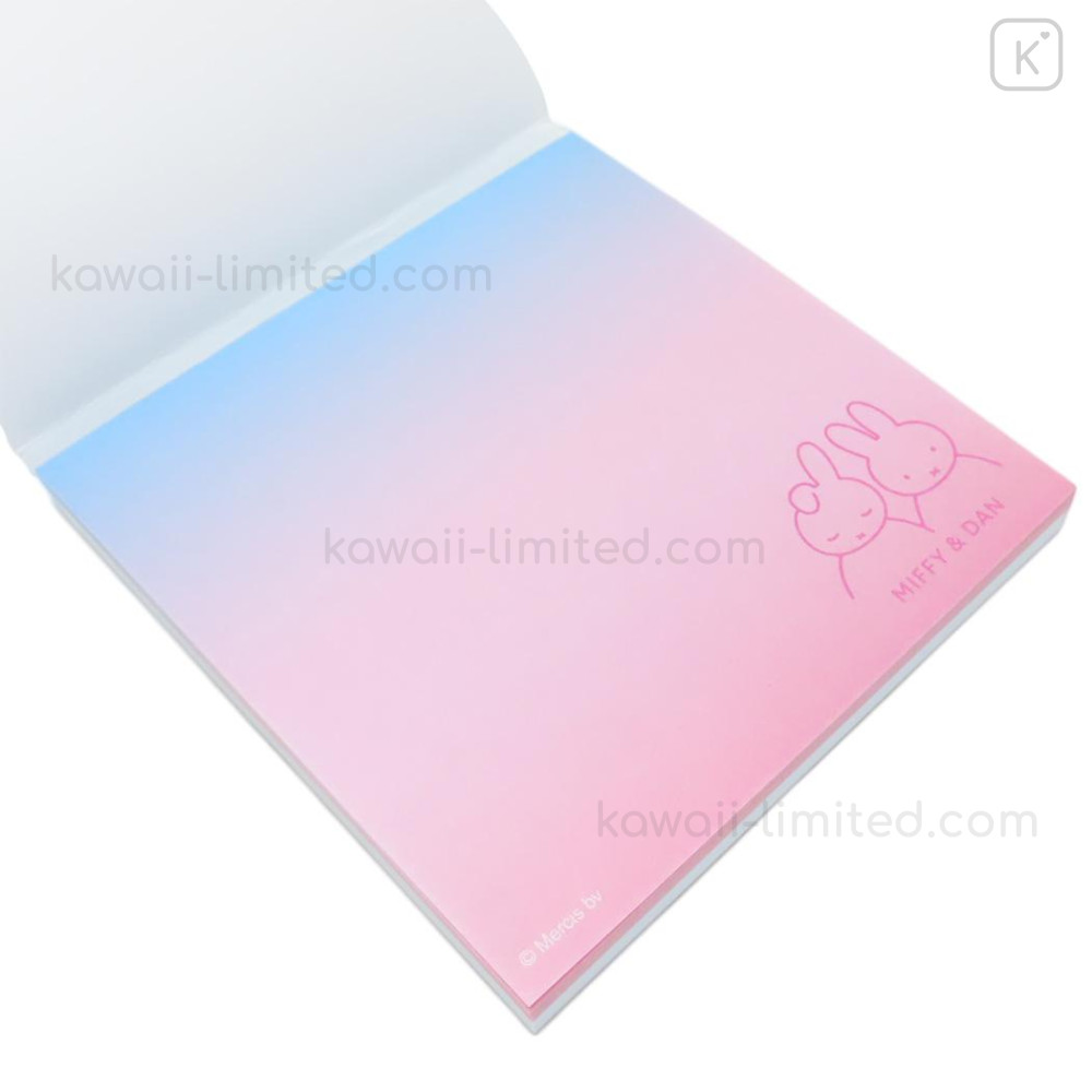 Japan Miffy Square Memo - Gradient Blue & Pink | Kawaii Limited