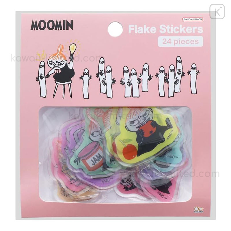 Japan Moomin Clear Sticker Set - Little My : Colorful | Kawaii Limited