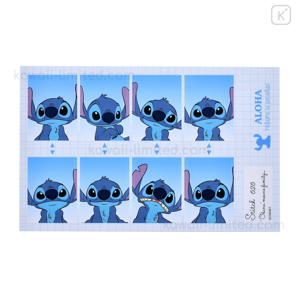 Japan Disney Store ID Photo Sticker Collection - Stitch | Kawaii Limited
