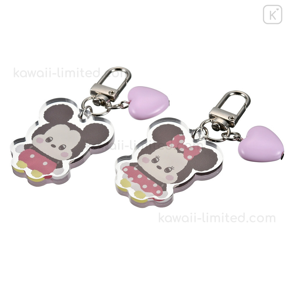 Japan Disney Store Key Holder Keychain - Mickey & Minnie Mouse ...