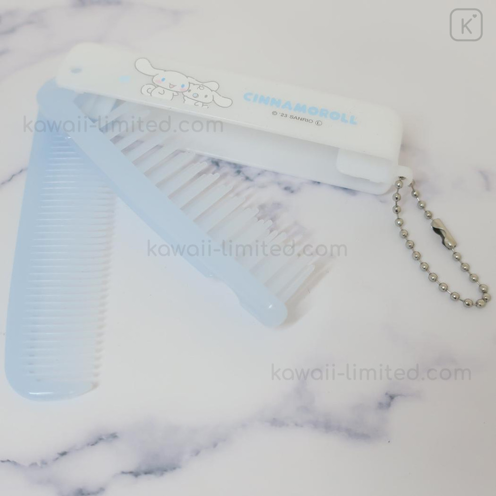 Japan Sanrio Folding Compact Comb & Brush - Cinnamoroll : Blue | Kawaii ...
