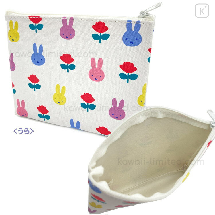 Japan Miffy Flat Pouch - Rose : Colorful | Kawaii Limited