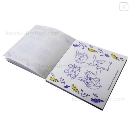 Japan Pokemon Memo Pad - Pikachu & Electronic Type Friends | Kawaii Limited