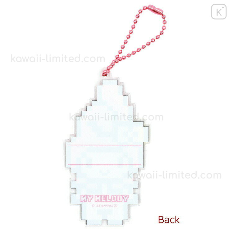 Japan Sanrio Acrylic Name Tag - My Melody : Pixel Art | Kawaii Limited