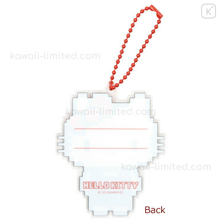 Japan Sanrio Acrylic Name Tag - Hello Kitty : Pixel Art | Kawaii Limited