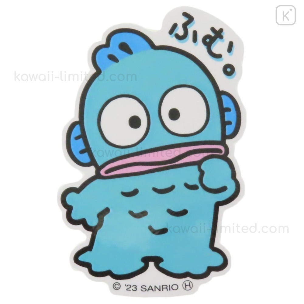 Japan Sanrio Big Sticker - Hangyodon : Hmm | Kawaii Limited