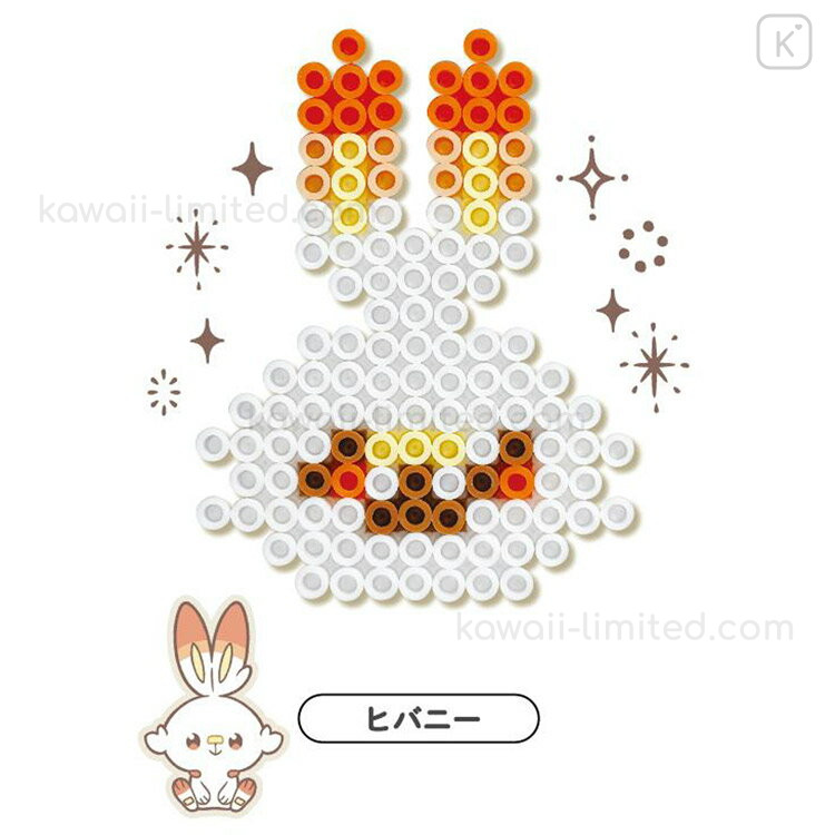 Japan Pokemon Perler Beads Iron Beads DIY Craft Kit - Scorbunny ...