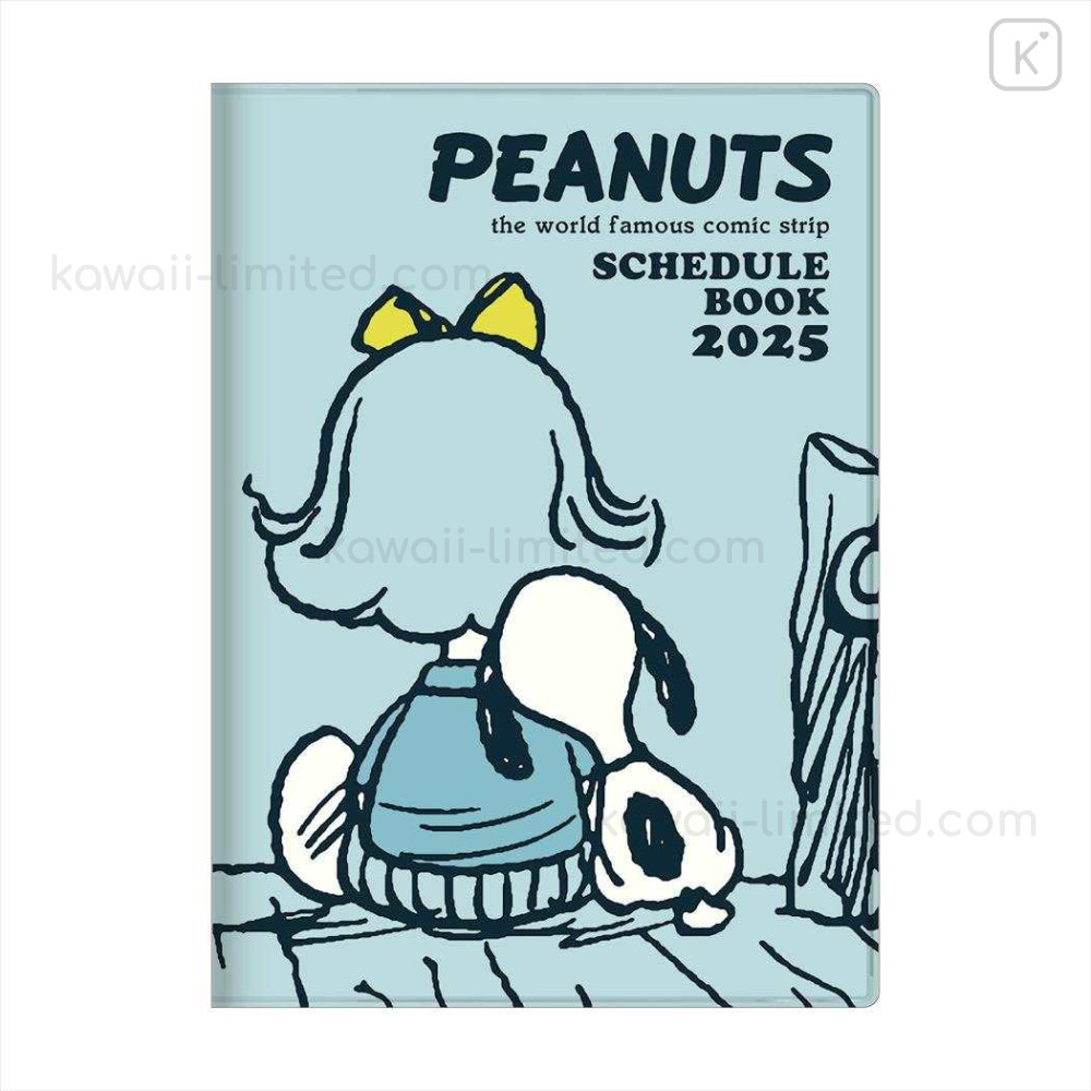 Japan Peanuts B6 Planner Monthly Schedule Book - 2025 : Snoopy Blue ...