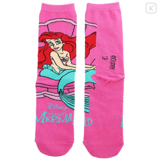 Japan Disney Crew Socks - Ariel : Pink | Kawaii Limited