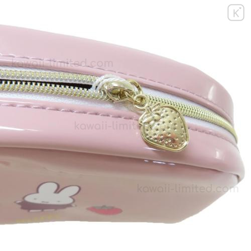 Japan Miffy Round Pouch - Miffy : Strawberry Pink | Kawaii Limited