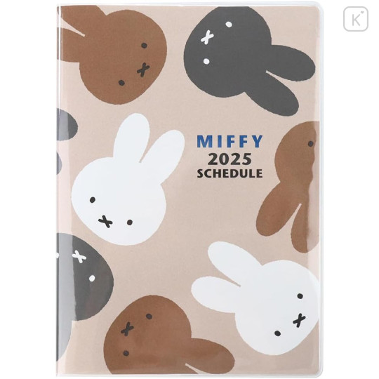 Japan Miffy B6 Planner Monthly & Weekly Schedule Book - Miffy / Face 2025 | Kawaii Limited