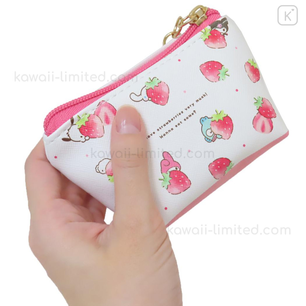 Japan Sanrio Triangular Mini Pouch - Characters : Strawberry | Kawaii ...