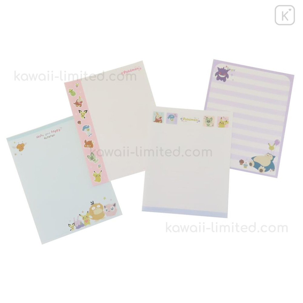 Japan Pokemon Letter Envelope Volume Set - Colorful Style | Kawaii Limited