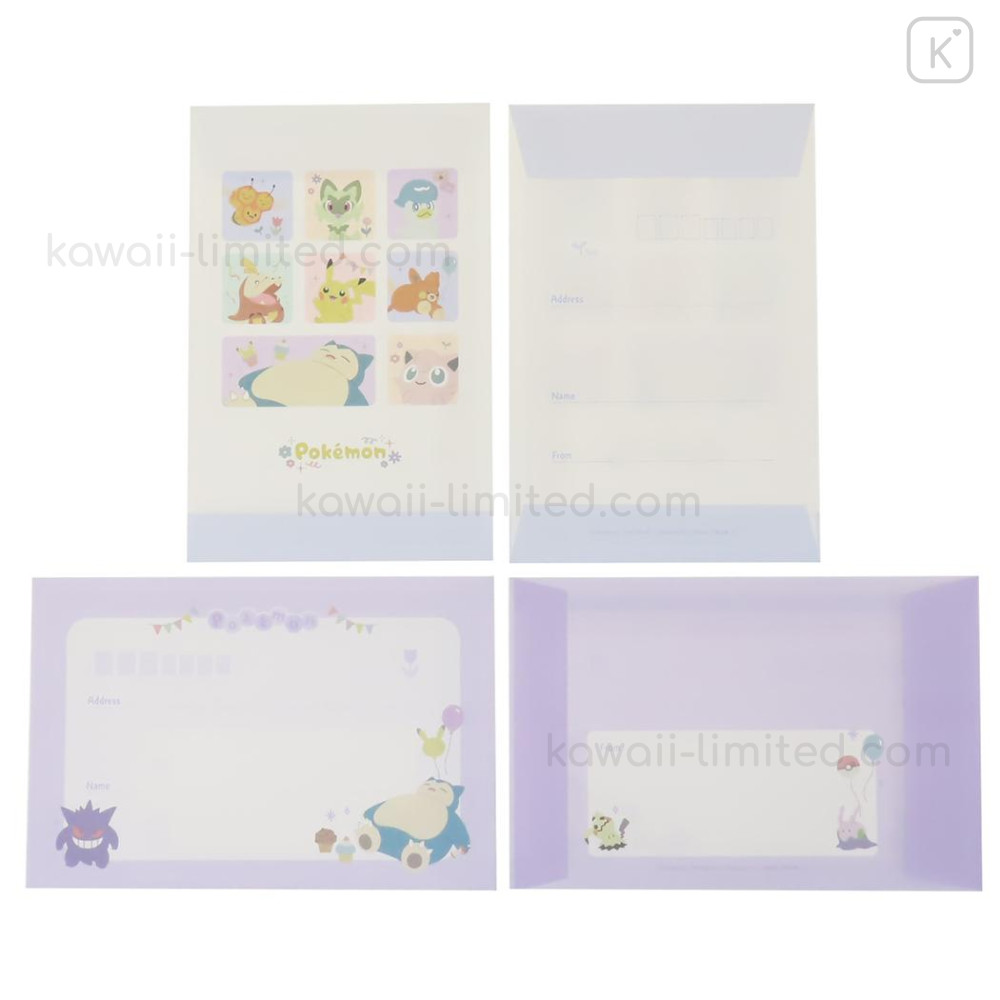 Japan Pokemon Letter Envelope Volume Set - Colorful Style | Kawaii Limited