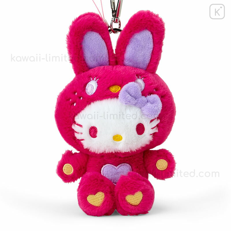 Japan Sanrio Mascot Holder - Hello Kitty : Colorful Bunny Red | Kawaii ...