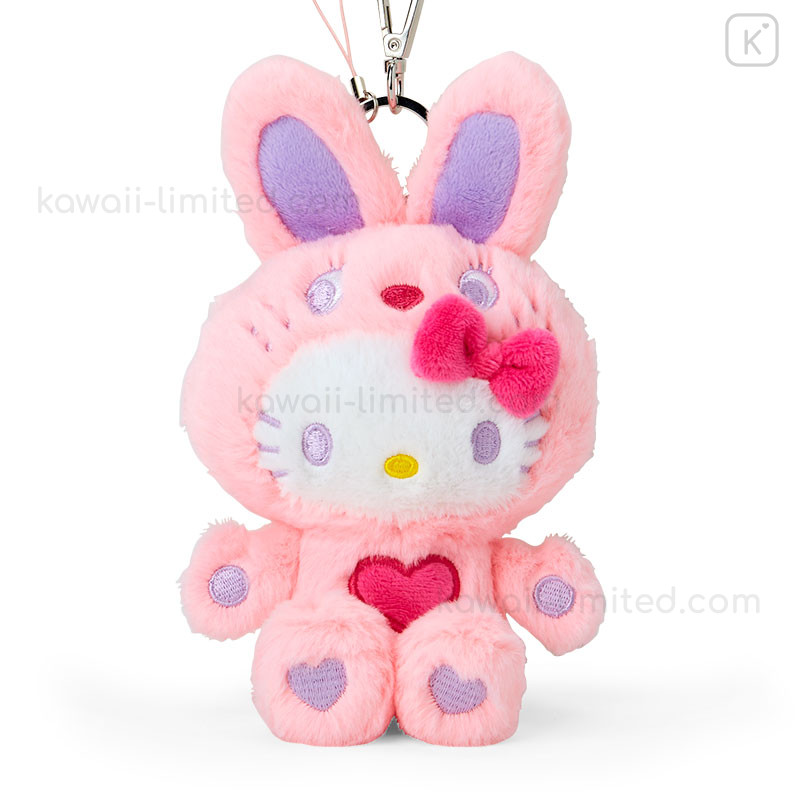 Japan Sanrio Mascot Holder - Hello Kitty : Colorful Bunny Pink | Kawaii ...