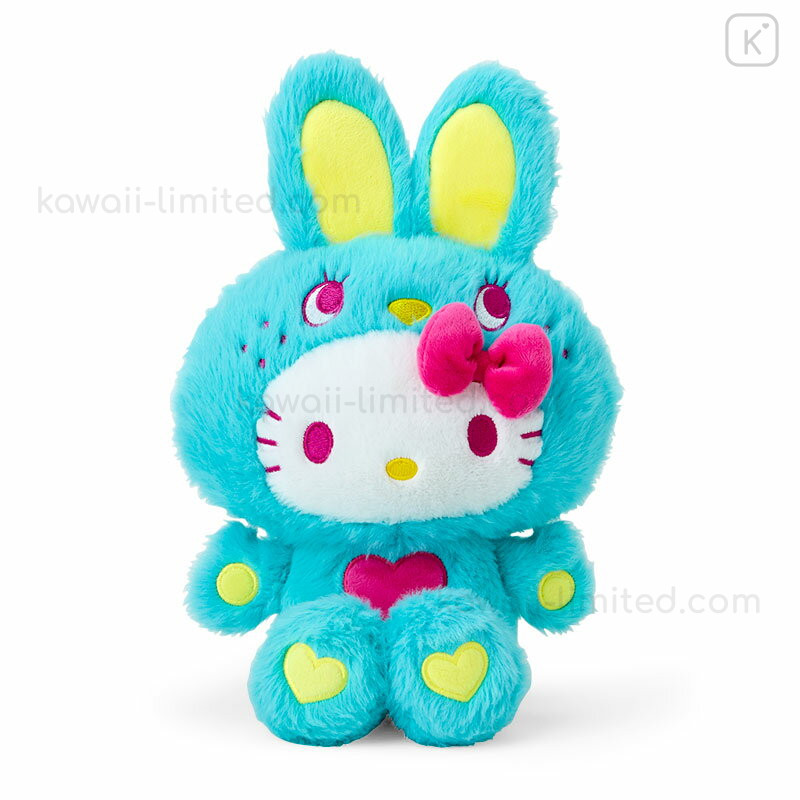 Japan Sanrio Plush Toy - Hello Kitty : Colorful Bunny Green | Kawaii ...