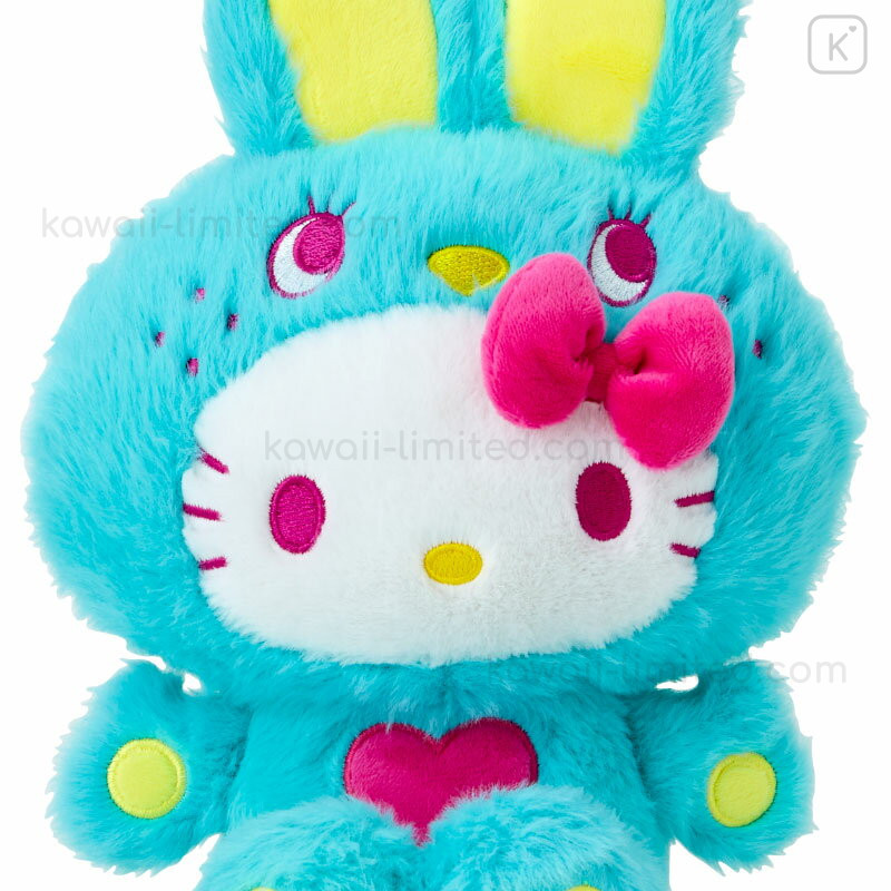Japan Sanrio Plush Toy - Hello Kitty : Colorful Bunny Green | Kawaii ...