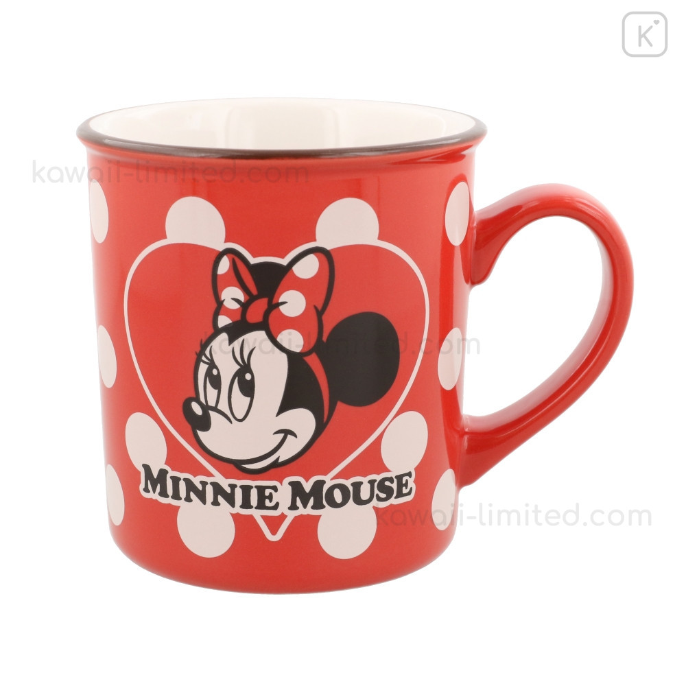 Japan Tokyo Disney Resort Porcelain Mug - Minnie Mouse : Red White Dots ...