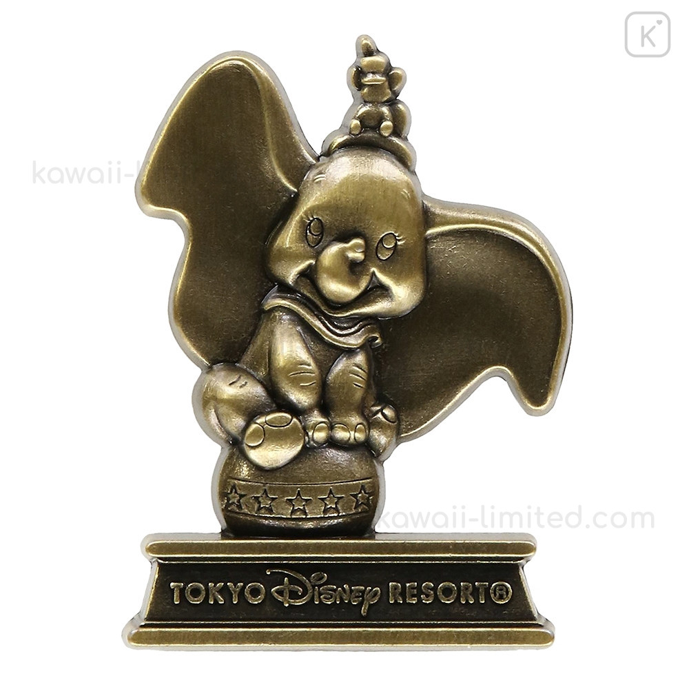 Japan Tokyo Disney Resort Pin Badge - Dumbo : Bronze Sculpture | Kawaii ...