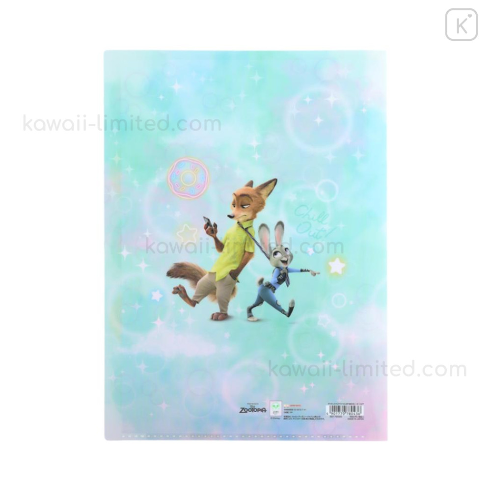 Japan Disney 5 Pockets A4 Index File Holder - Zootopia : Watercolor ...