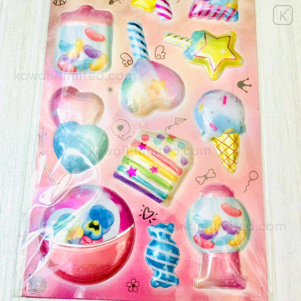 Colorful Bubble Stickers - Party Balloon | Kawaii Limited