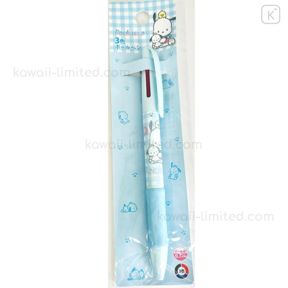 Japan Sanrio 3 Color Multi Ball Pen - Pochacco : Plush | Kawaii Limited