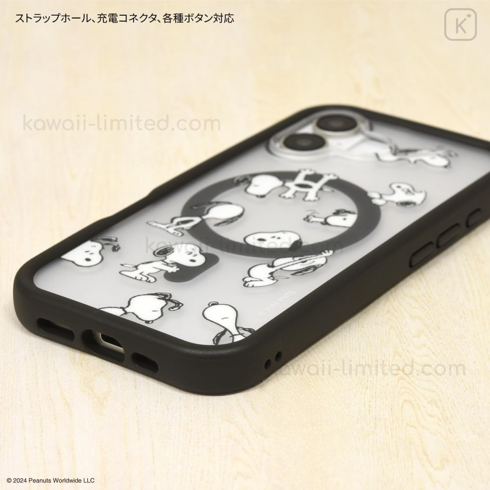 Japan Peanuts Plump Frame iPhone 16 Case with MagSafe - Snoopy | Kawaii ...