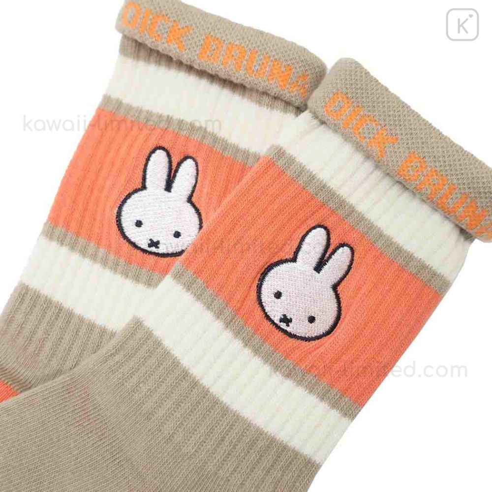 Japan Miffy Crew Socks - Miffy : Colorful Cappuccino Orange Beige ...