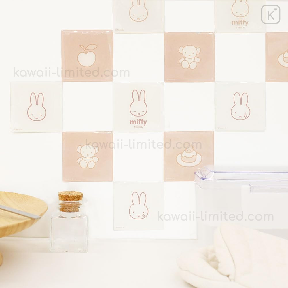 Japan Miffy Wall Sticker - Miffy Thinking Expression White | Kawaii Limited