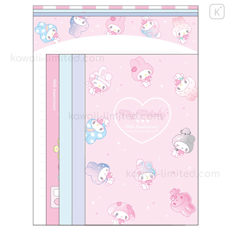 Japan Sanrio Letter Writing Set - My Melody 50th Anniversary | Kawaii ...