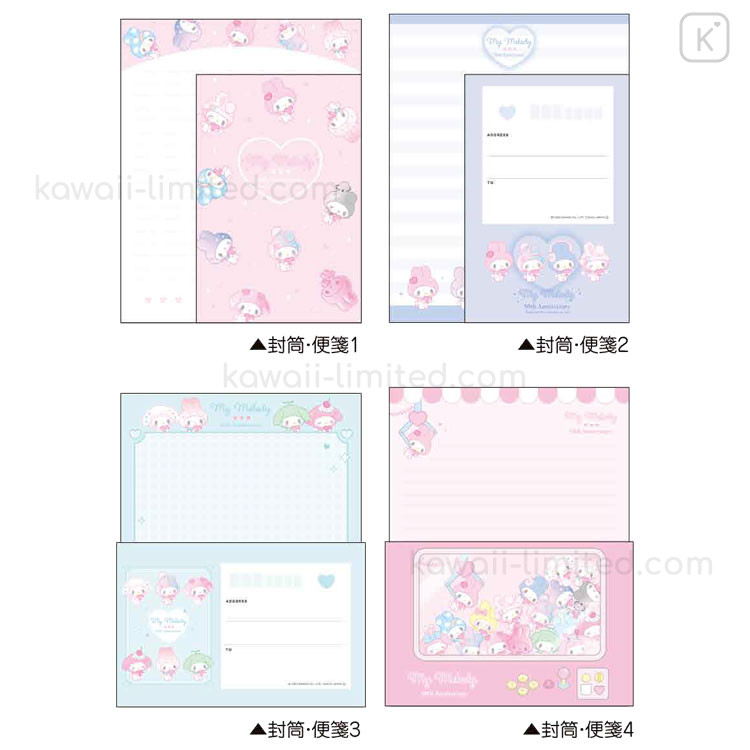Japan Sanrio Letter Writing Set - My Melody 50th Anniversary | Kawaii ...