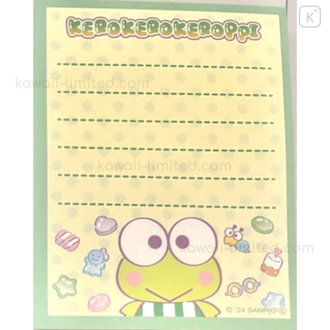 Japan Sanrio Mini Notepad - Keroppi : Colorful Gummy | Kawaii Limited