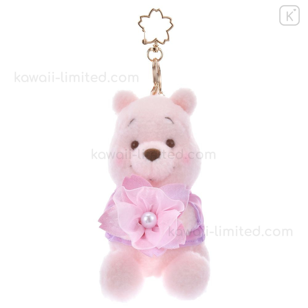 Japan Disney Store Plush Keychain - Pooh : Sakura 2025 | Kawaii Limited