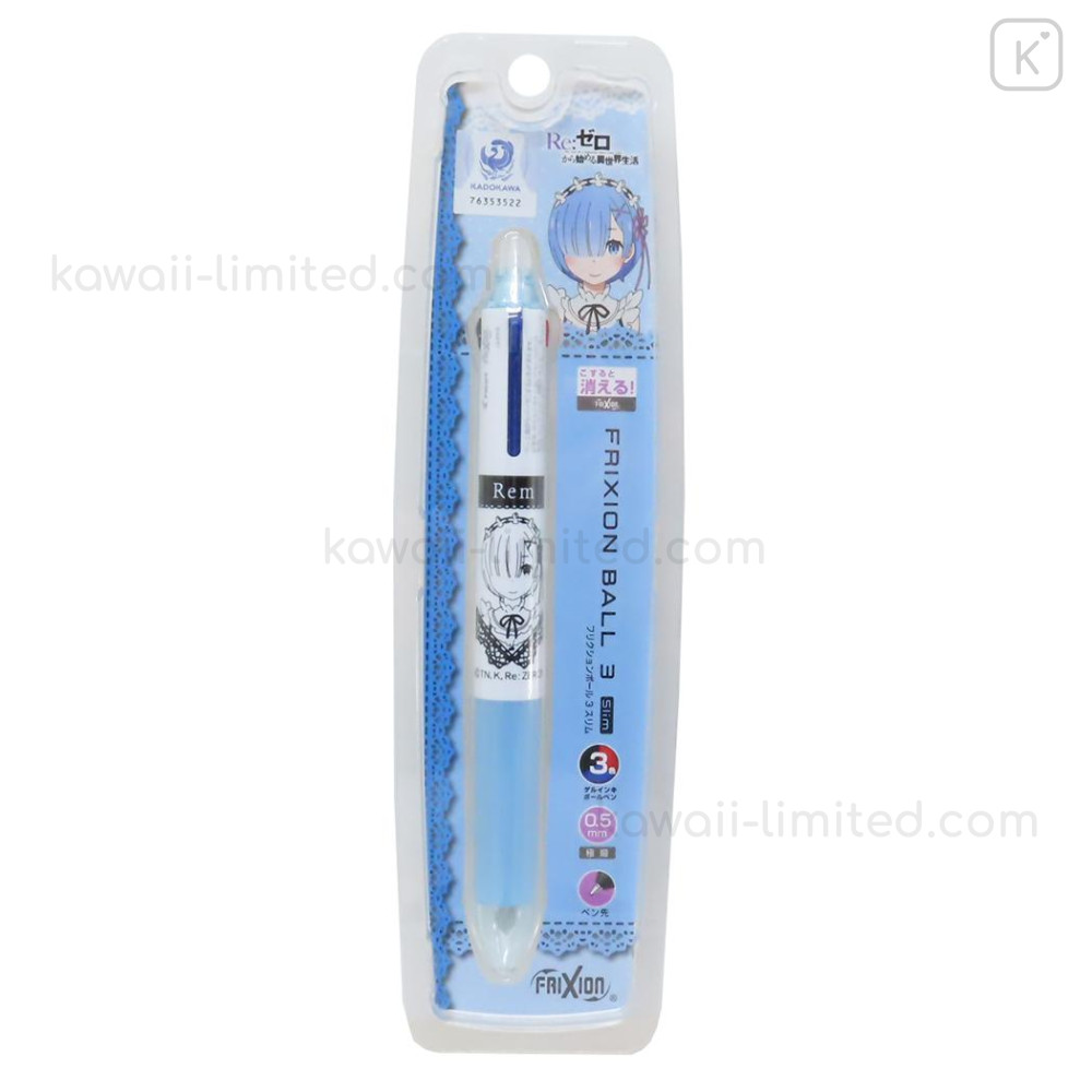 Japan Re Zero FriXion Ball 3 Slim Color Multi Erasable Gel Pen - Rem ...
