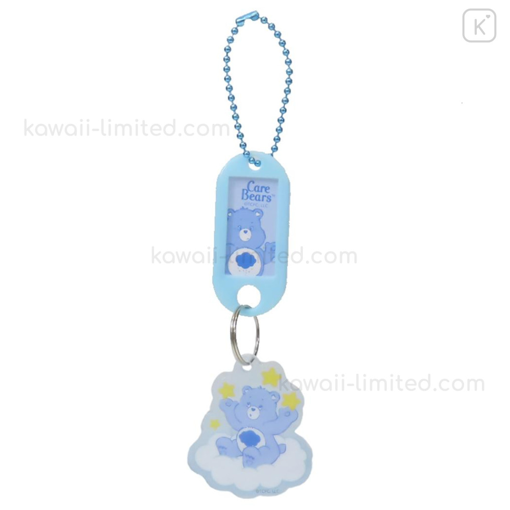 Japan Care Bears Acrylic Name Tag Keychain - Grumpy Bear | Kawaii Limited