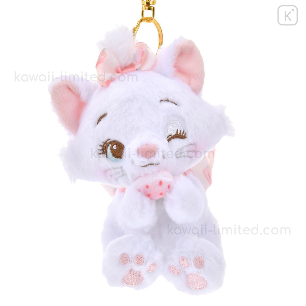 Japan Disney Store Plush Keychain - Marie : Strawberry Collection with ...
