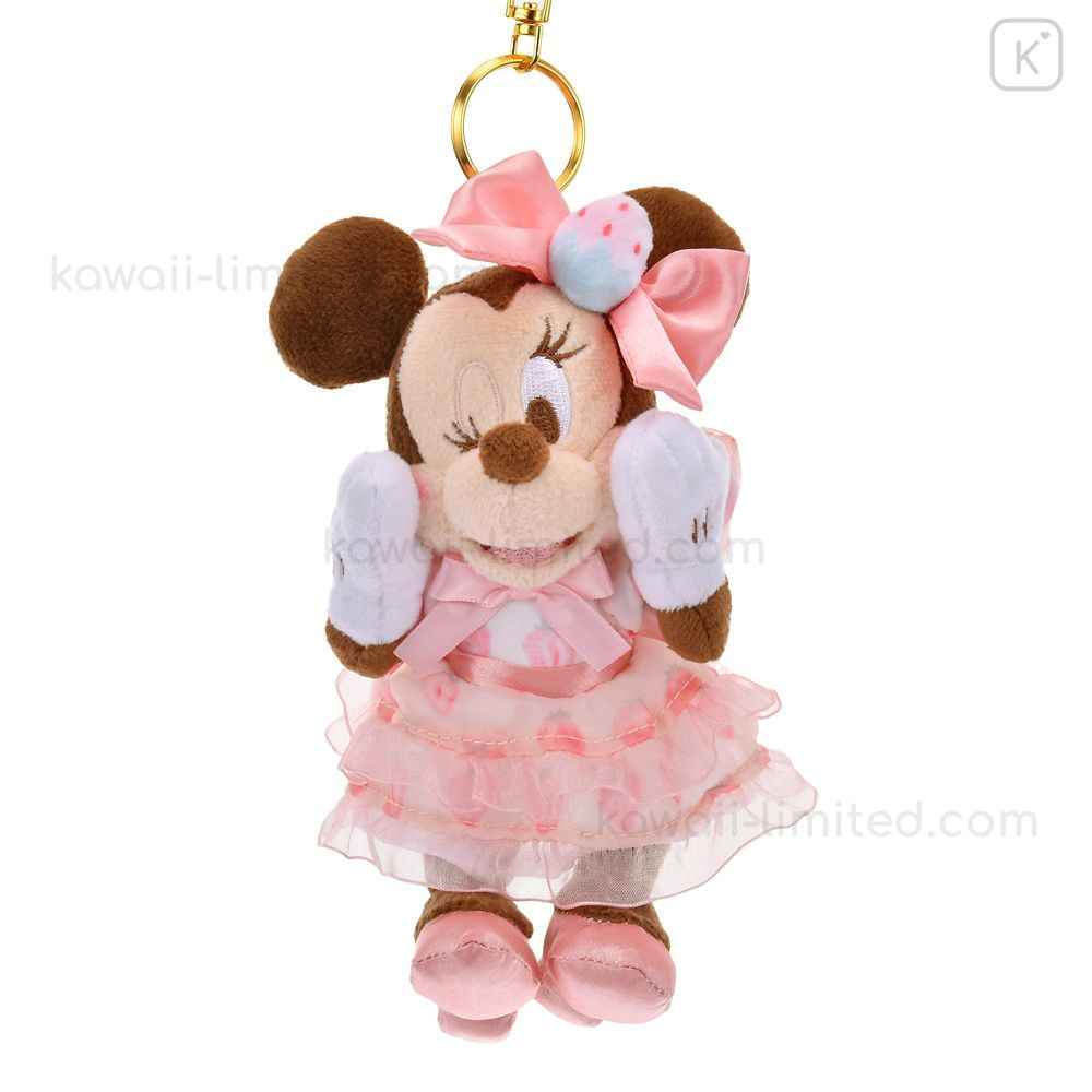 Japan Disney Store Plush Keychain - Minnie Mouse : Strawberry ...