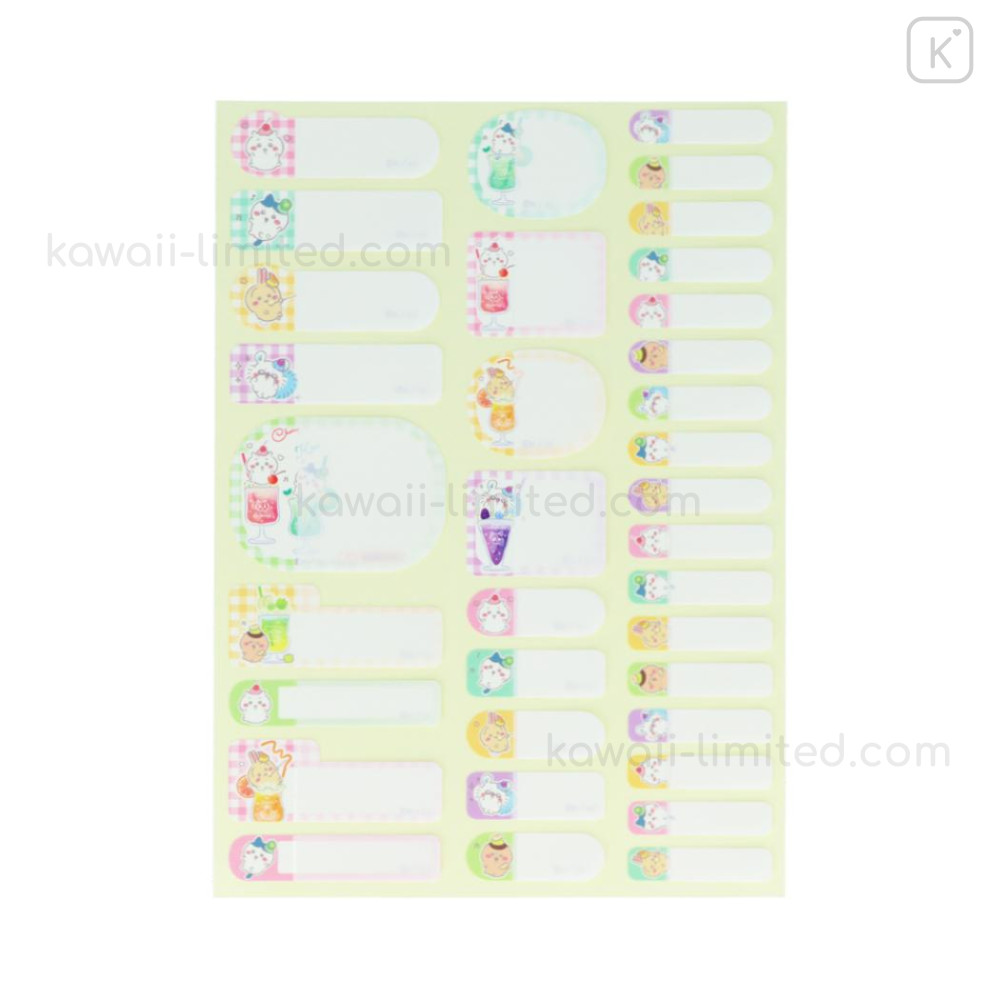 Japan Chiikawa Name Tag Sticker - Chiikawa : Soda Drink | Kawaii Limited