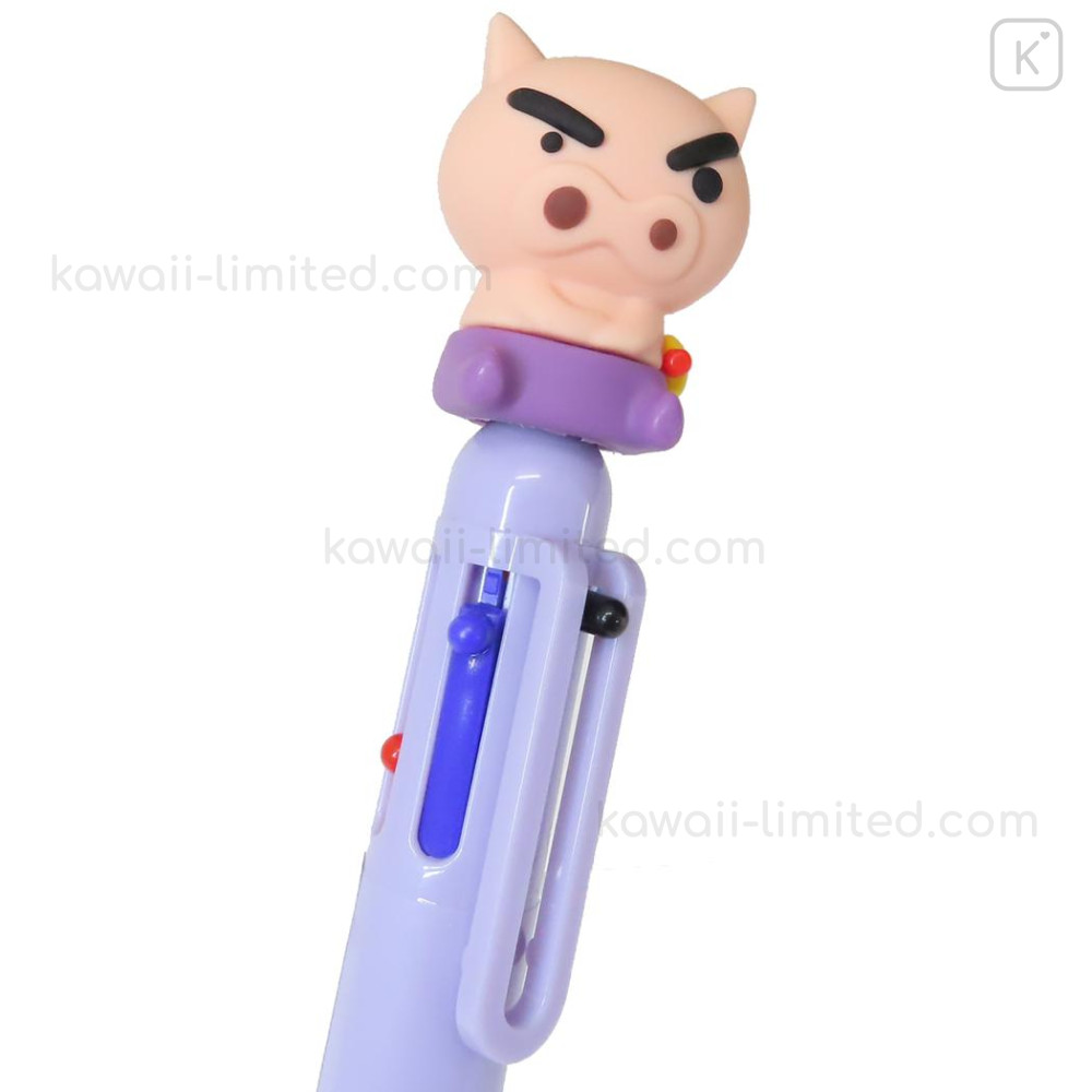 Japan Crayon Shin-chan Action Mascot 6 Color Multi Ballpoint Pen - Pig ...