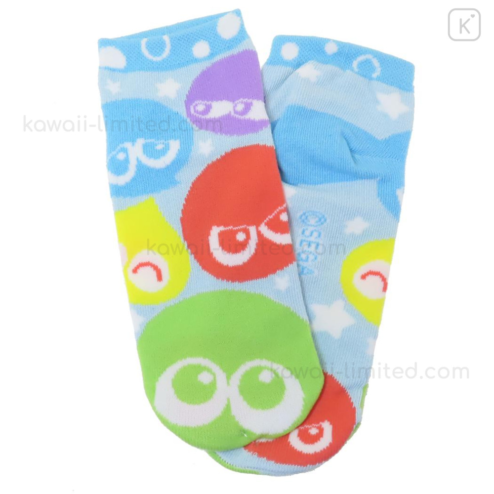 Japan Puyo Puyo Socks - Colorful Blue | Kawaii Limited