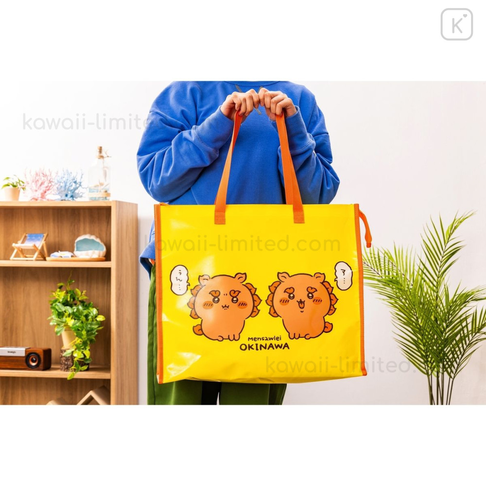 Japan Chiikawa Souvenir Laminated Woven PP Eco Shopping Bag - Shisa ...