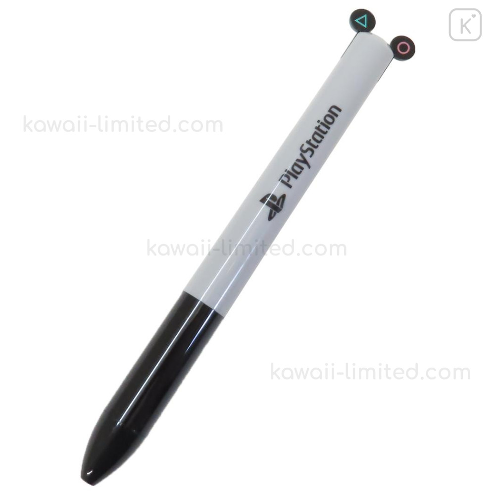 Japan PlayStation Two Color Mimi Pen - Grey Black | Kawaii Limited