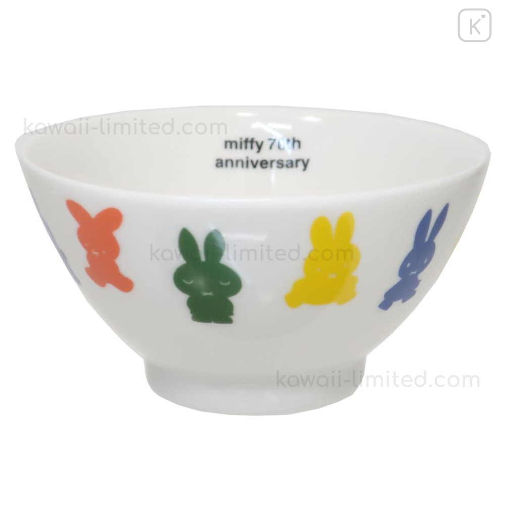 Japan Miffy Rice Bowl - Miffy 70th Anniversary Colorful | Kawaii Limited