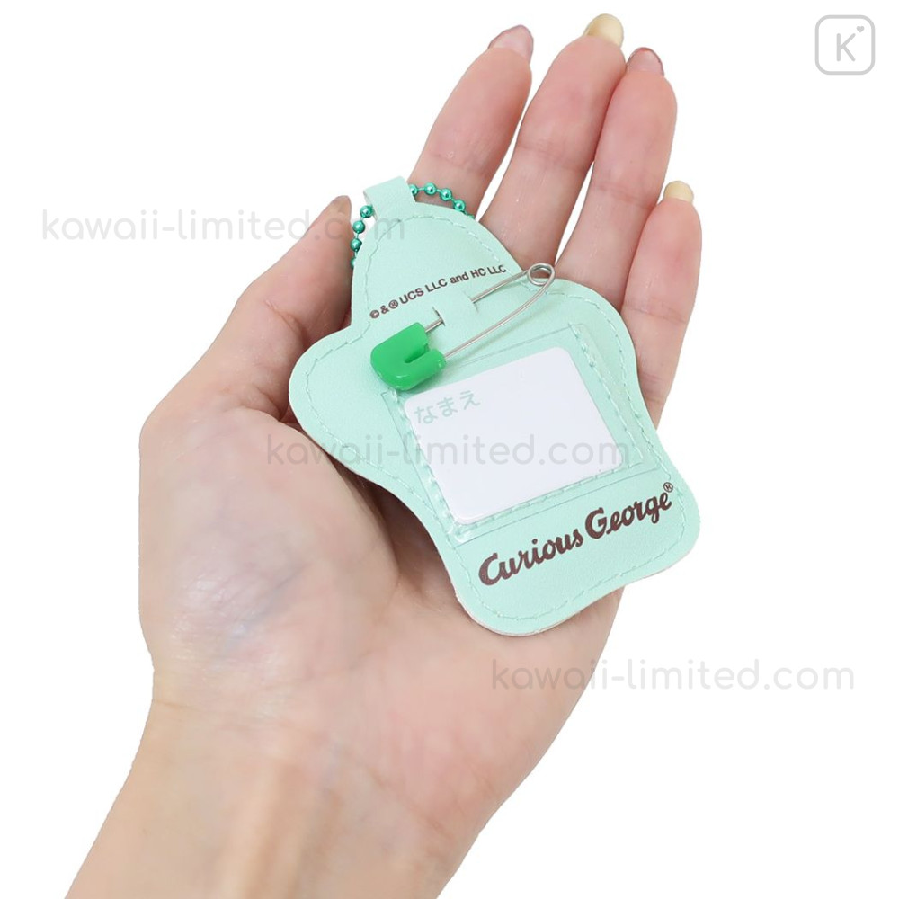 Japan Curious George Name Tag Badge Keychain - Yellow Big Hat Mint ...